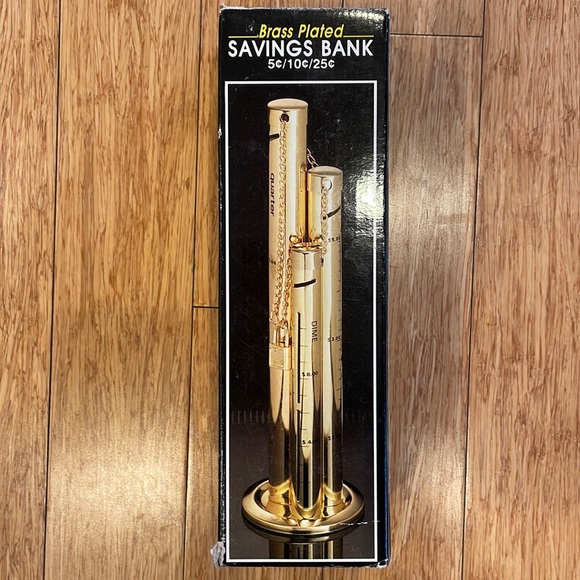 Office | Vintage Brassplated Coin Bank Coin Counter Coin Sorter With ...